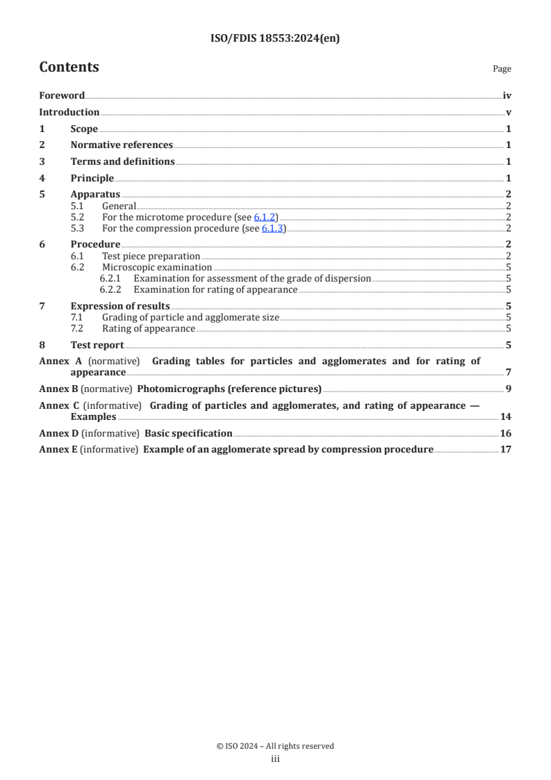 ISO 18553 - Method for the assessment of the degree of pigment or carbon black dispersion in