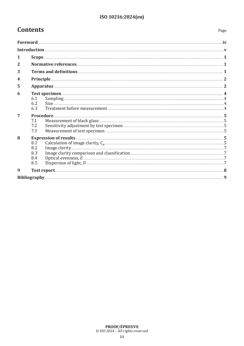 ISO/PRF 10216 - Anodizing of aluminium and its alloys — Instrumental determination of image clarity
