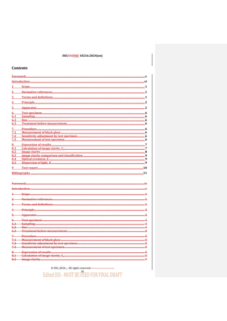 ISO/PRF 10216 - Anodizing of aluminium and its alloys — Instrumental determination of image clarity