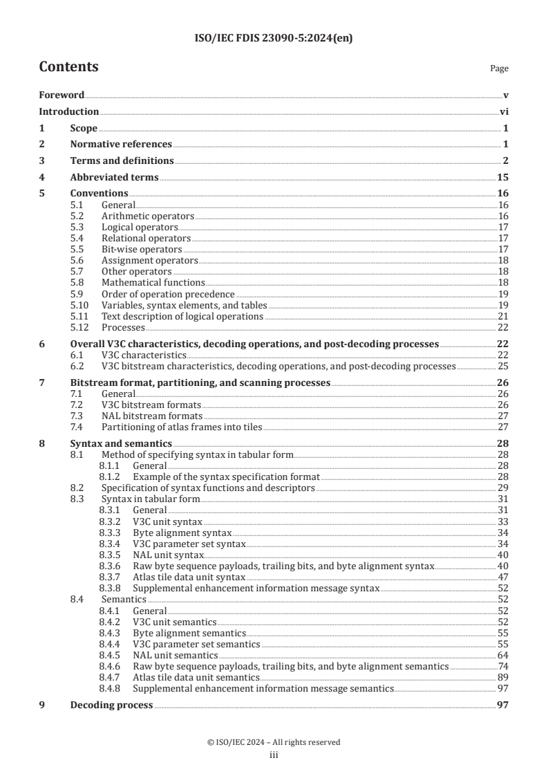 ISO/IEC 23090-5 - Information technology — Coded representation of immersive media — Part 5: Visual