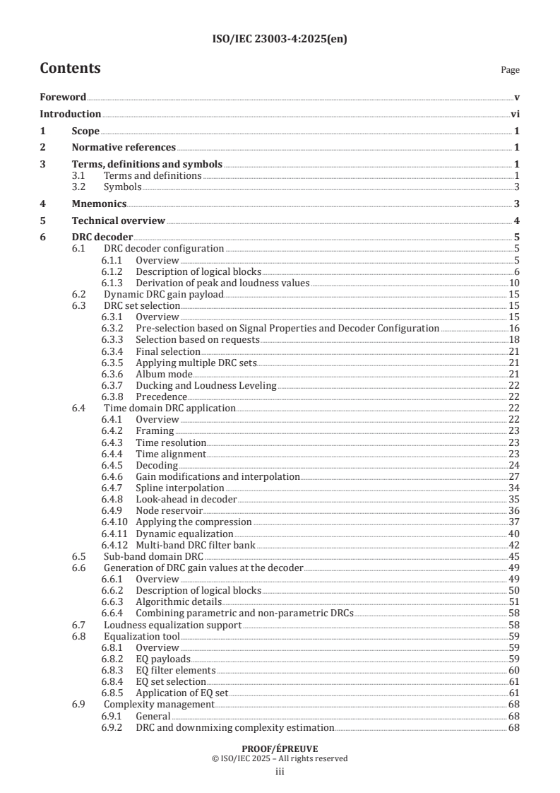 ISO/IEC PRF 23003-4 - Information technology — MPEG audio technologies — Part 4: Dynamic range
