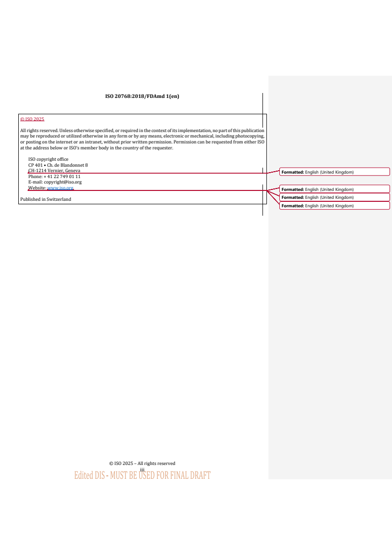 ISO 20768:2018/FDAmd 1 - Vapour products — Routine analytical vaping machine — Definitions and